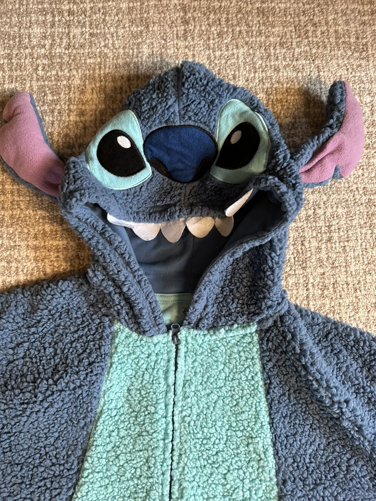 Disney Lilo & Stitch Fleece One Piece Pajamas Costume… - Gem