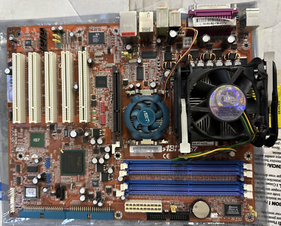 ABIT IS7 V1.0 socket 478 intel 848P Motherboard Incl. CPU w/fan | eBay
