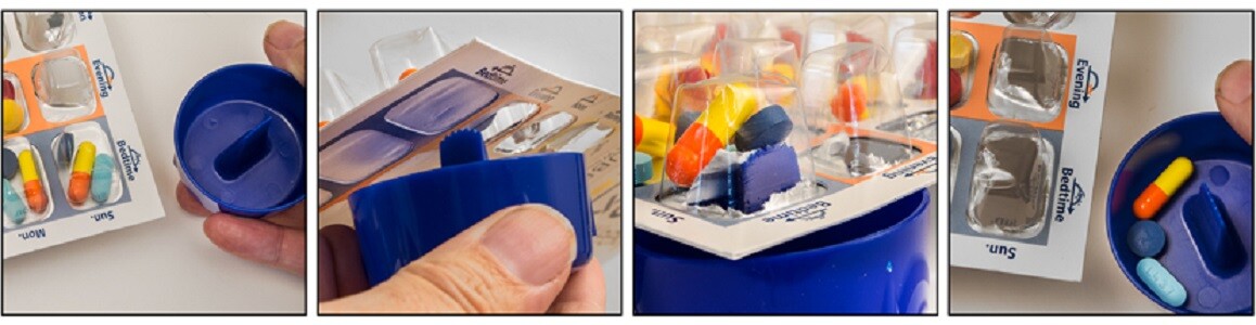 Pil Bob Pillbob Webster -Pak Blister Pack Assistance Pill Colour Blue ...