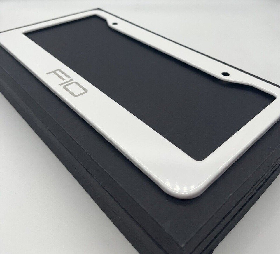 BMW M5, F10, M Series Pearl White Laser Engraved License Plate Frame | eBay