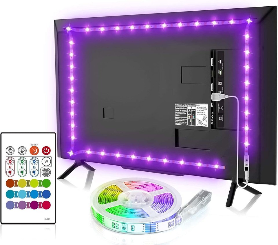 TV Backlight, 9.8Ft TV Light Strip Lights for 32-58 Inch Tv/Monitor ...