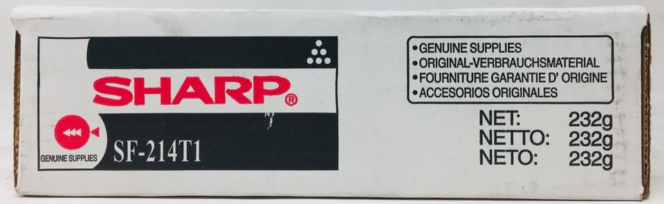 Sharp Sf-214t1 Original Black Toner Sf-2014/Sf-2114/Sf-2214 (4,000 Pg ...