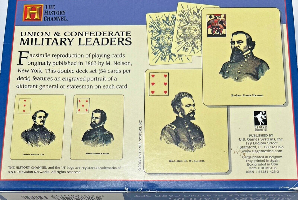 Union & Confederate Military Leaders The History Channel Double Decker ...