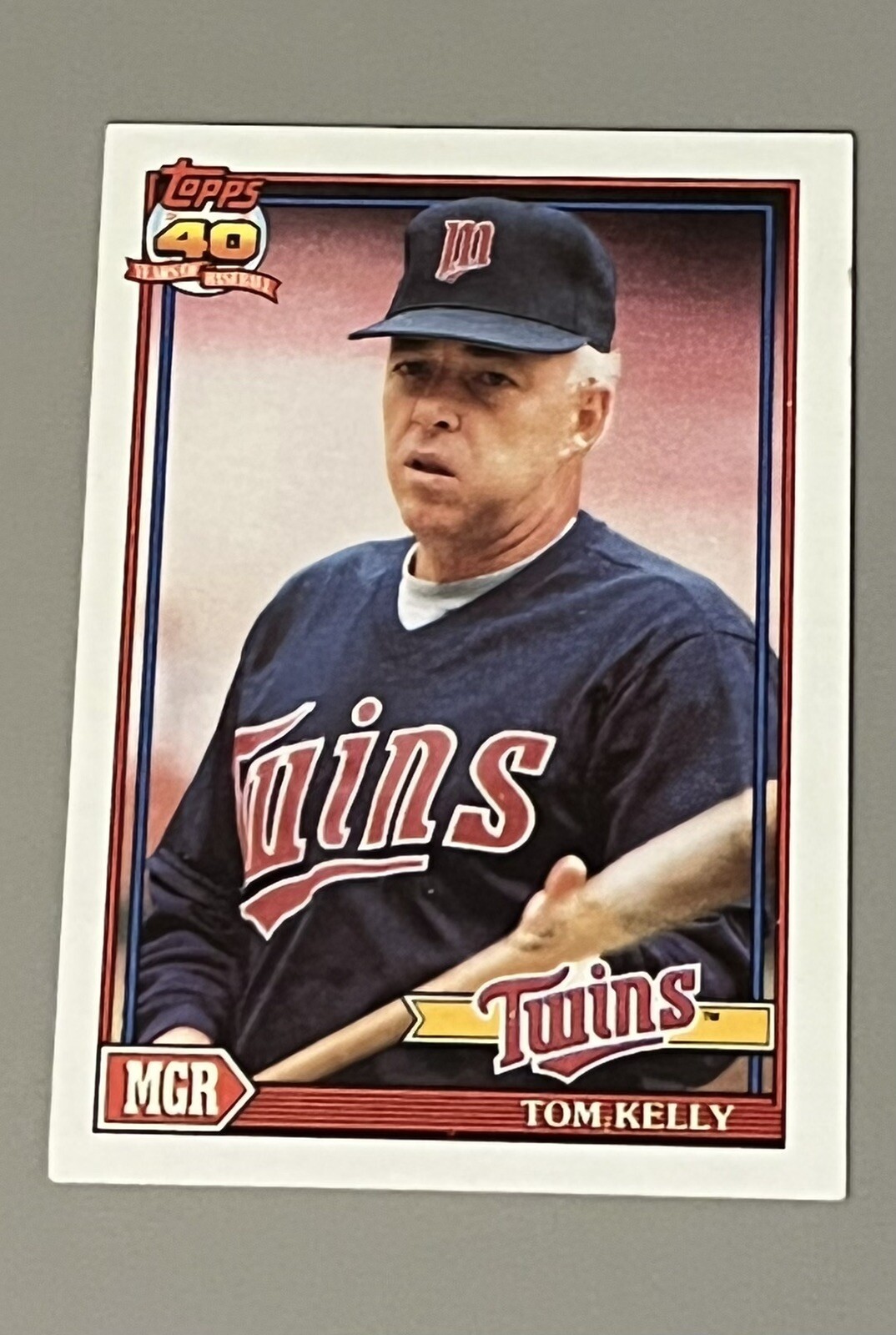 Tom Kelly Minnesota Twins 1991 Topps 201 Baseball Card | eBay