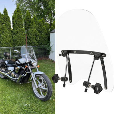 18"x16" Clear Motorcycle Windshield For Yamaha Stryker 1300 V Star 650 ...