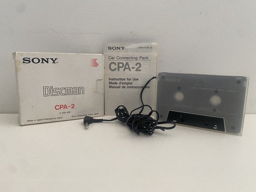 Genuine Sony Discman Cassette Audio CPA-2 3.5mm Connecting Pack ...