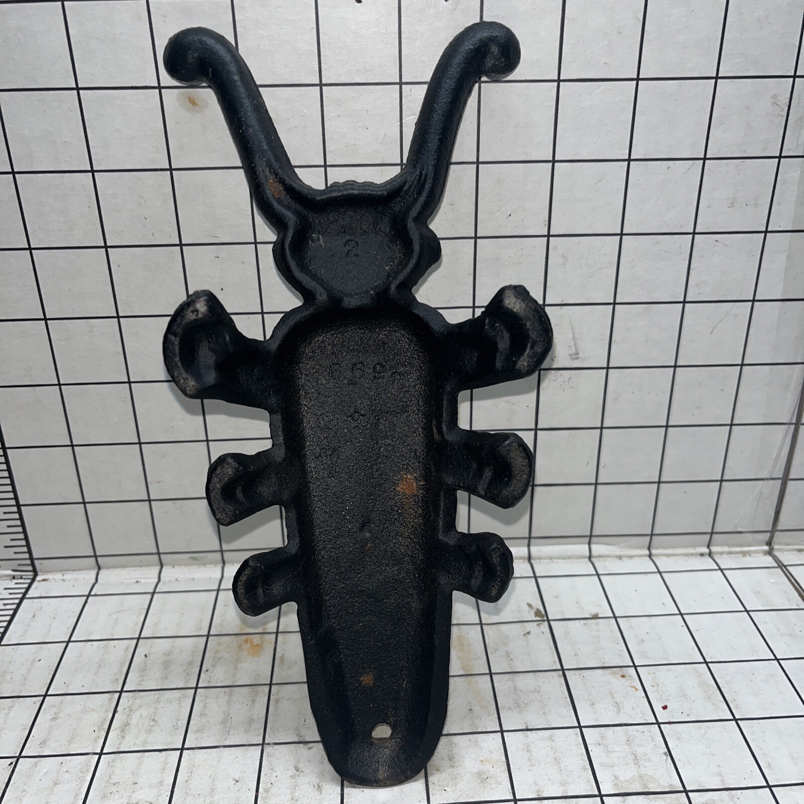 Vintage Cast Iron Beetle Bug Scarab Boot Remover Scraper Jack Door Stop ...