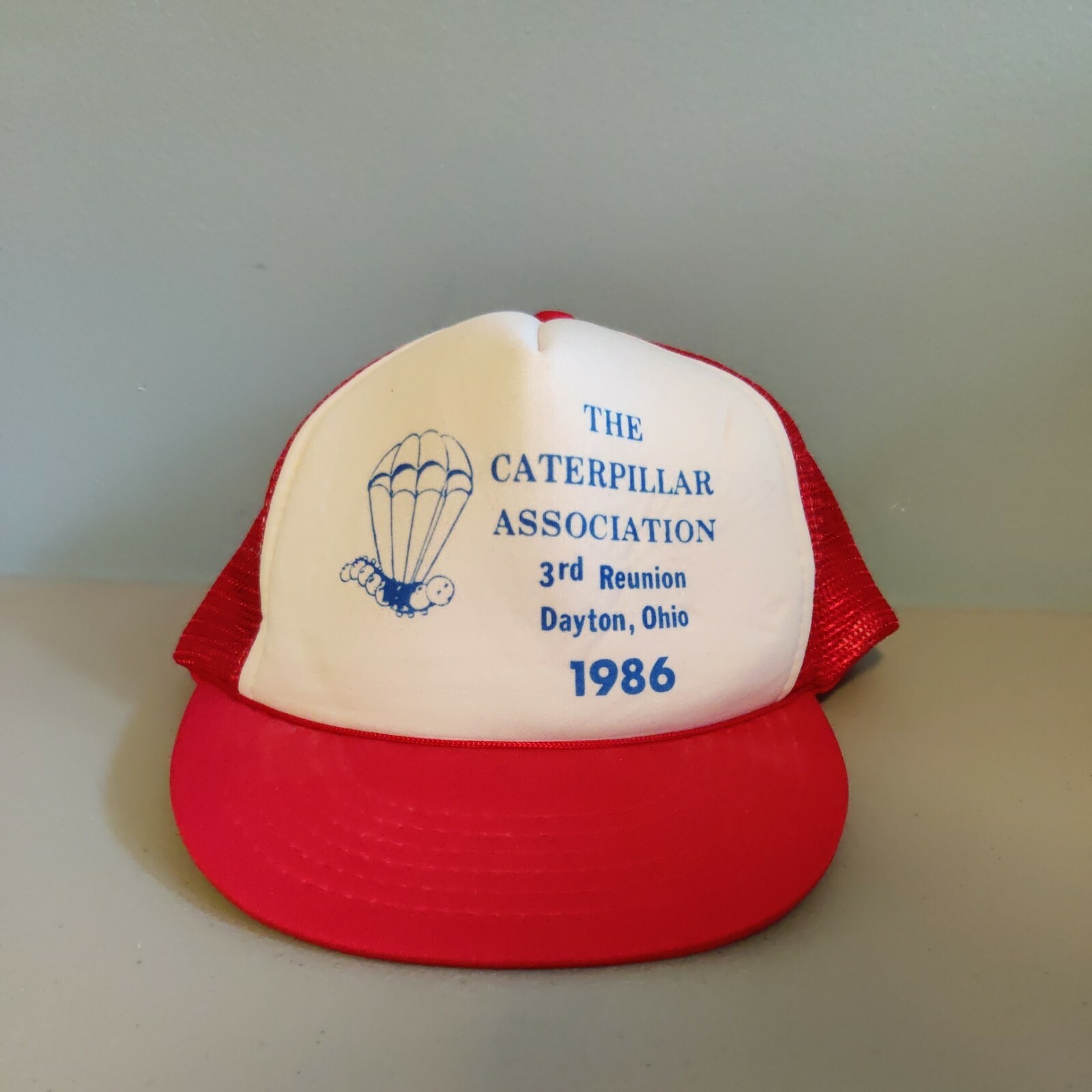 Vintage Trucker Hat Caterpillar Association 1986 - Gem