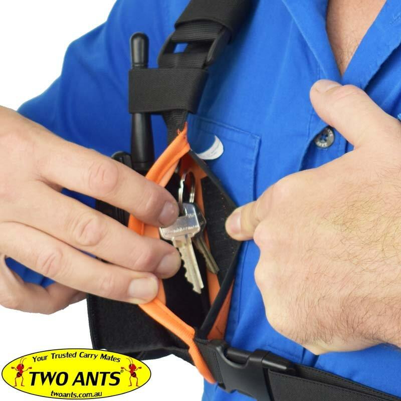 Radio Holster Chest Harness UHF Phone Right - Orange - Two Ants Worker ...