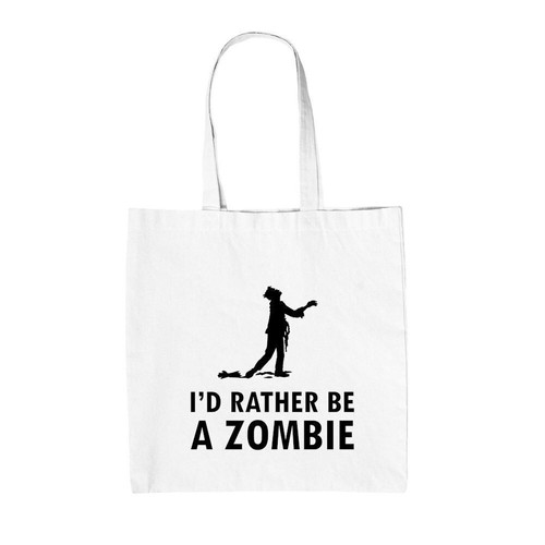 Je Préférerais Être Un Zombie - Sac En Toile - Zombies Monstre D ...