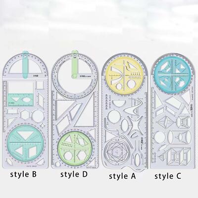 Multifunctional Geometric Ruler Drawing Rulers for Office Multiple ...