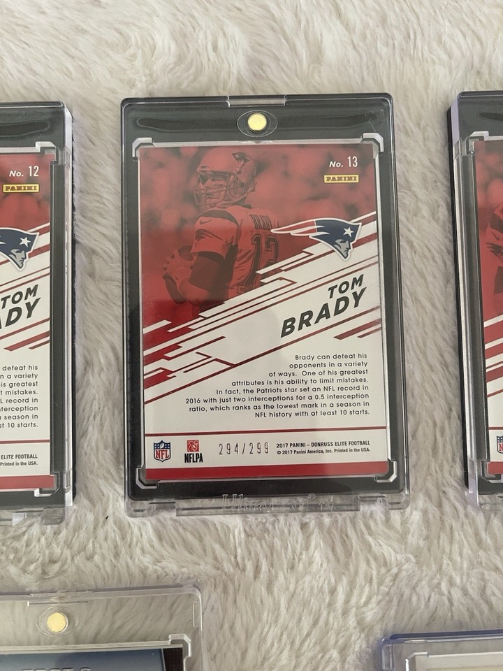 Tom Brady RARE LOT - COMPLETE /299 Spellbound Set + Draft Patch/Super ...