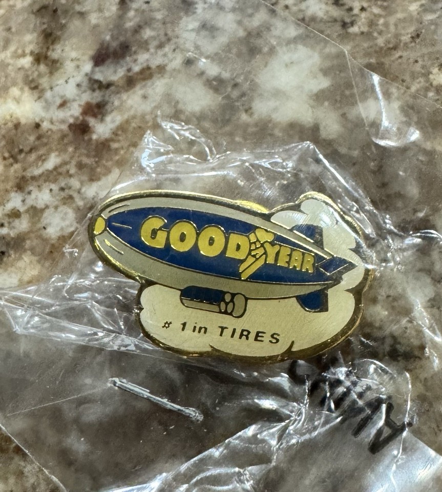 Vintage Goodyear BLIMP #1 IN TIRES Goodyear Tires Advertising Hat Lapel ...