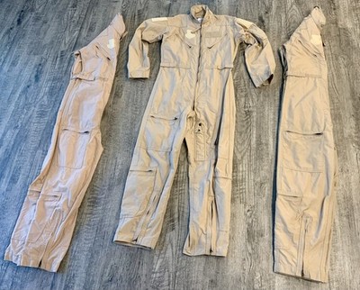 USGI Desert Tan Flight Suit Coveralls CWU-27/P Size 40R Aviation Fueler ...