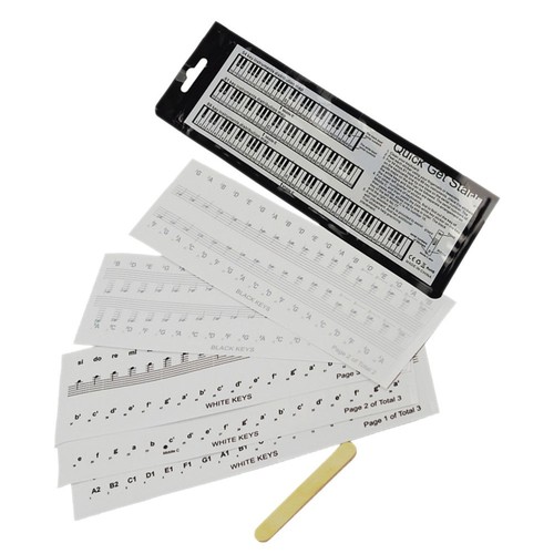 6 Pcs Keyboard Stickers Silicone Piano Note Labels Baby Removable | eBay