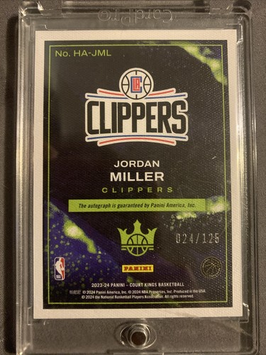 2023-24 Court Kings Heir Apparent Autograph Jordan Miller 51/125 A48 ...