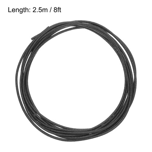 Silicone Foam Seal Strip 2mm 2.5m 8ft Sponge Rubber Cord Solid Black | eBay