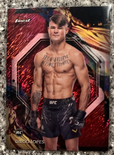 2024 Topps Finest UFC - Diego Lopes, Red Shimmer, Rookie | eBay