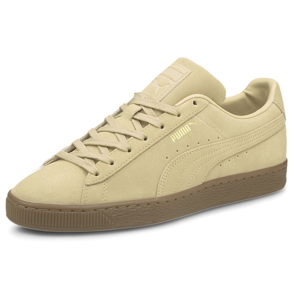 PUMA Suede Gum Lace Up Mens Beige Sneakers Casual Shoes 38117402 | eBay