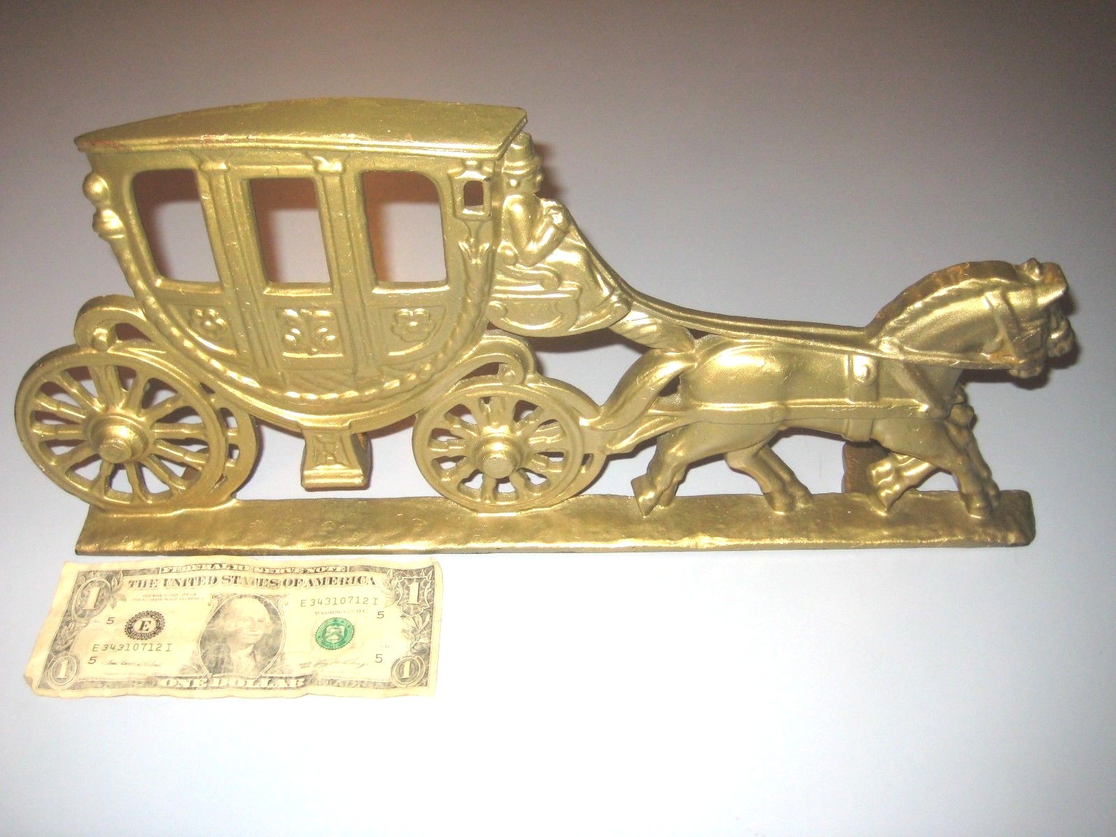 Vintage Antique Cast Iron SPANORA STAGECOACH Lamp Light | eBay