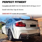 For BMW F22 F23 M Sport M240i M235i 2014-17 Real Carbon Rear Bumper ...