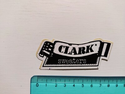 Adhesive Clark Swaters Shoes Sticker Autocollant Vintage 80s Original ...
