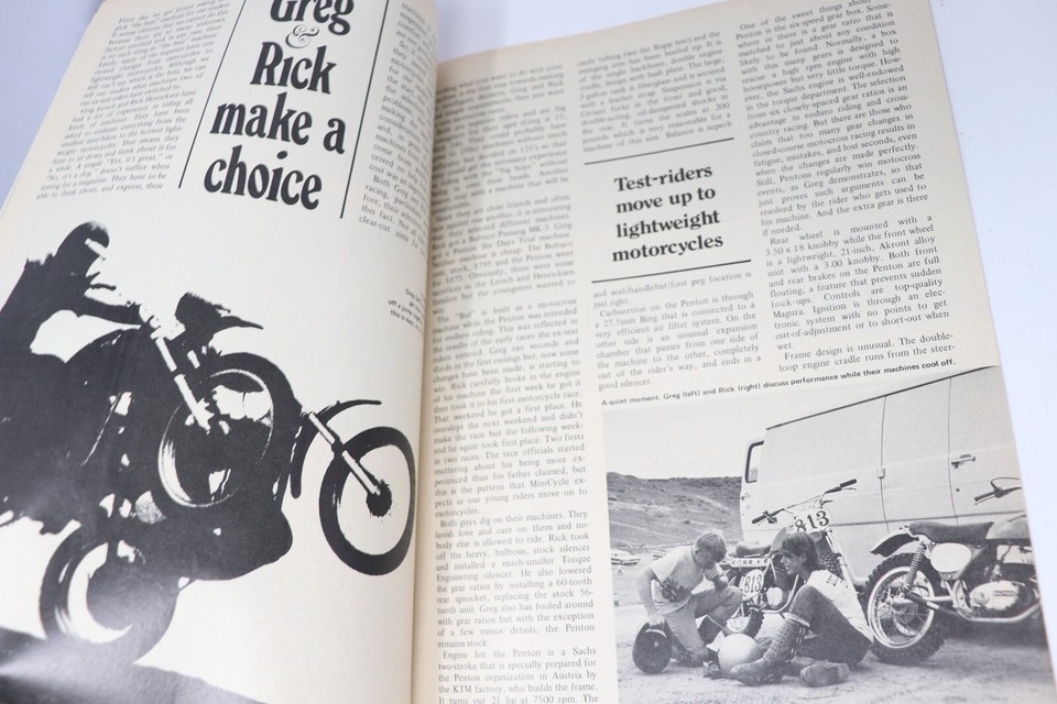 Rare Mini Cycle Magazine December 1972 Yamaha Mini Enduro 3 Wheeler F ...