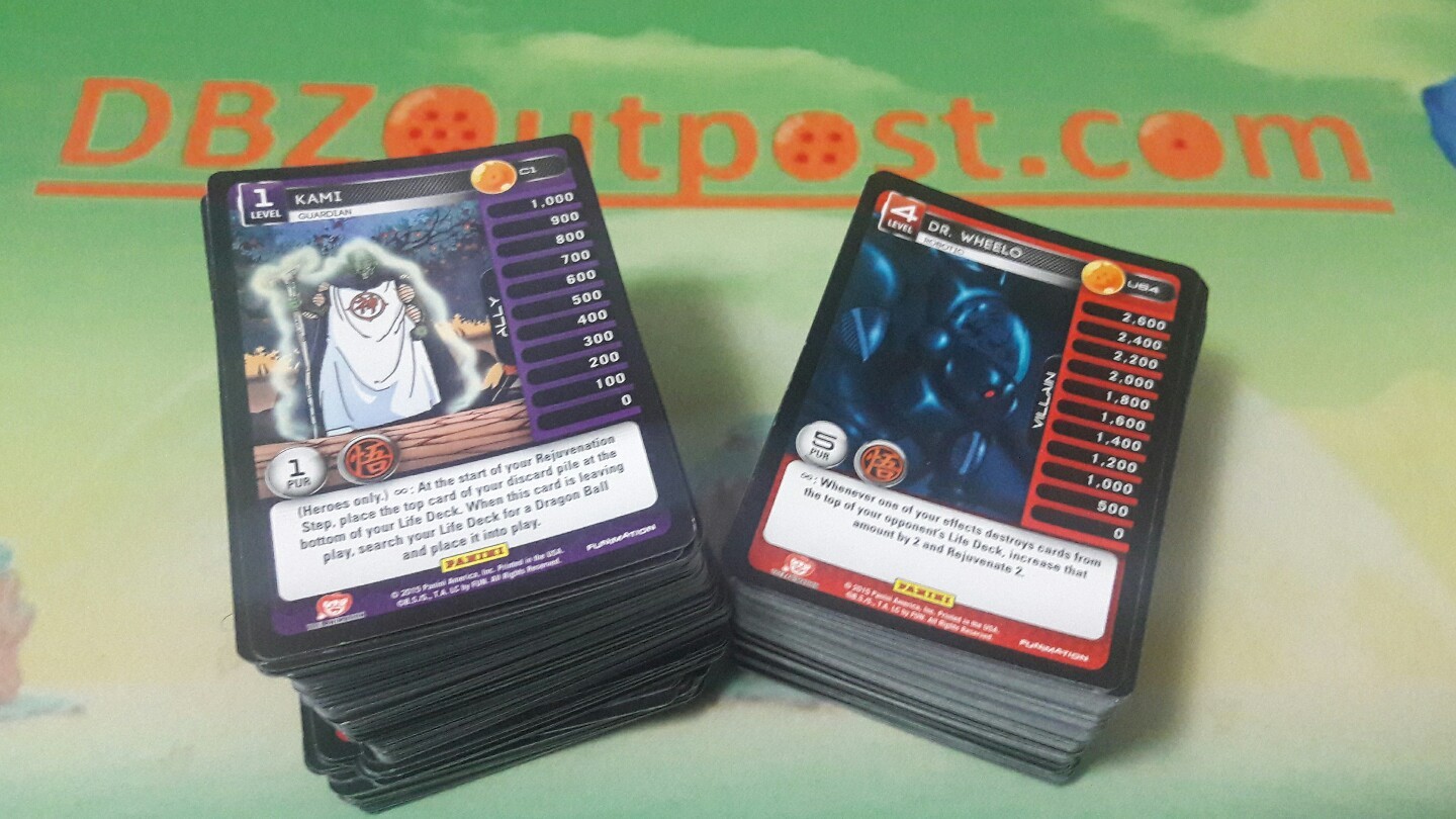 Dragon Ball Z Common + Uncommon Play Set! Panini DBZ TCG Movie ...