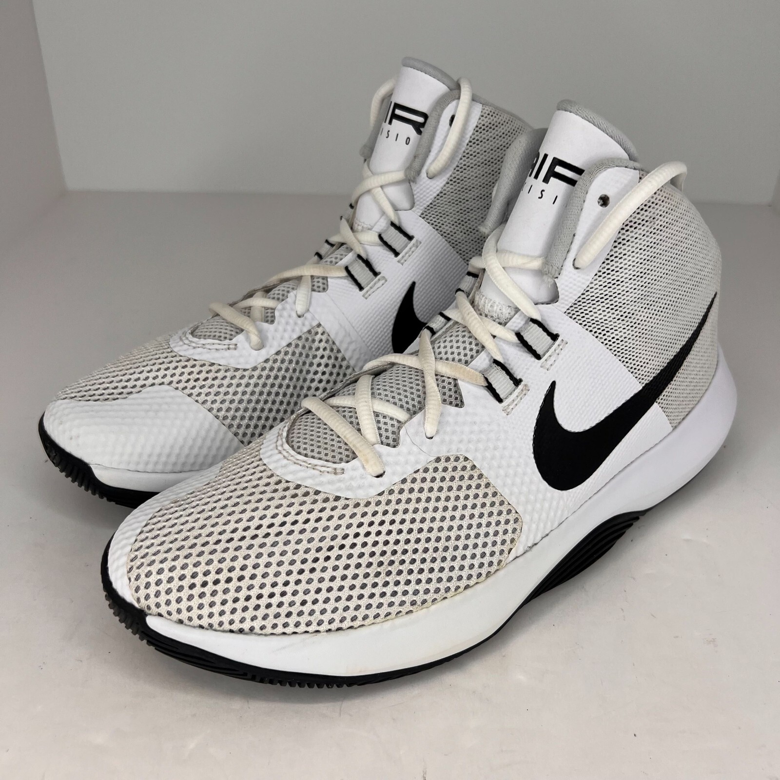 Nike Mens 898455-100 White Air Precision Mid Lace Up … - Gem