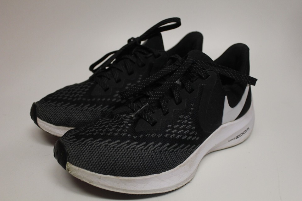 Size 7.5 - Nike Zoom Winflow 6 Black Running Shoes | eBay