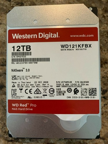 Western Digital WD121KFBX 12TB Internal Hard Drive | eBay