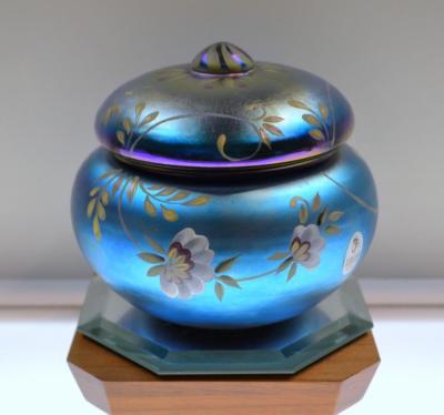 FENTON PUFF BOX Favrene HONOR COLLECTION #500/1950 7480FW FREEusaSHIP ...