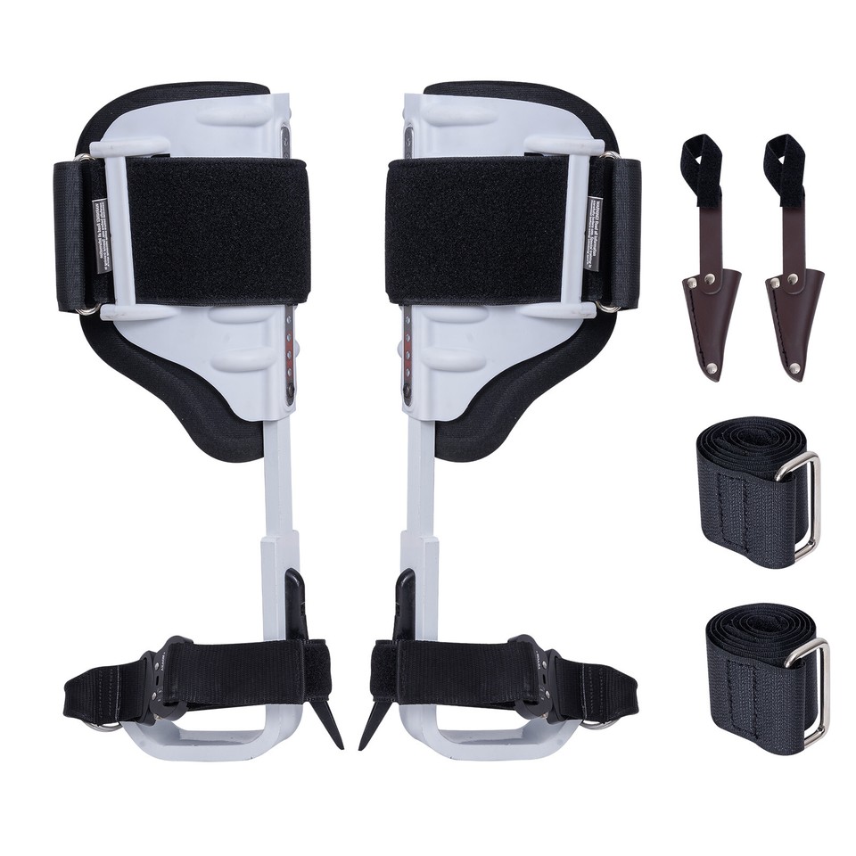 VEVOR Tree Climbing Spikes Set Pole Spurs Gear Aluminum Adjustable ...