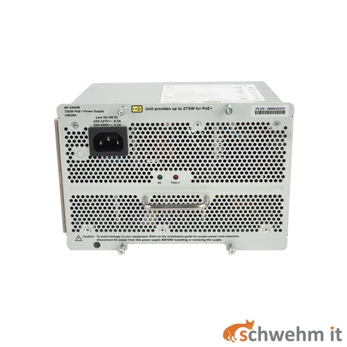 J9828A HPE Aruba 5400R 700W PoE+ zl2 Power Supply (J9828A) | eBay.de