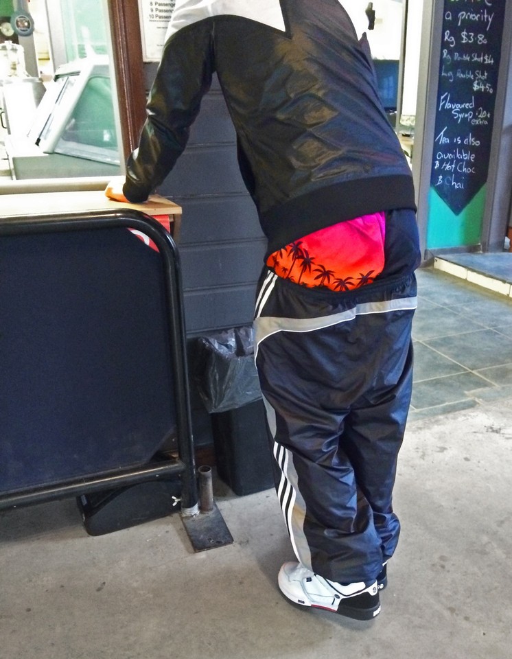 Adidas Shiny Tracksuit Pants—Bottoms—Cal Surf—Shiny—Silky—Glanz—Nylon ...