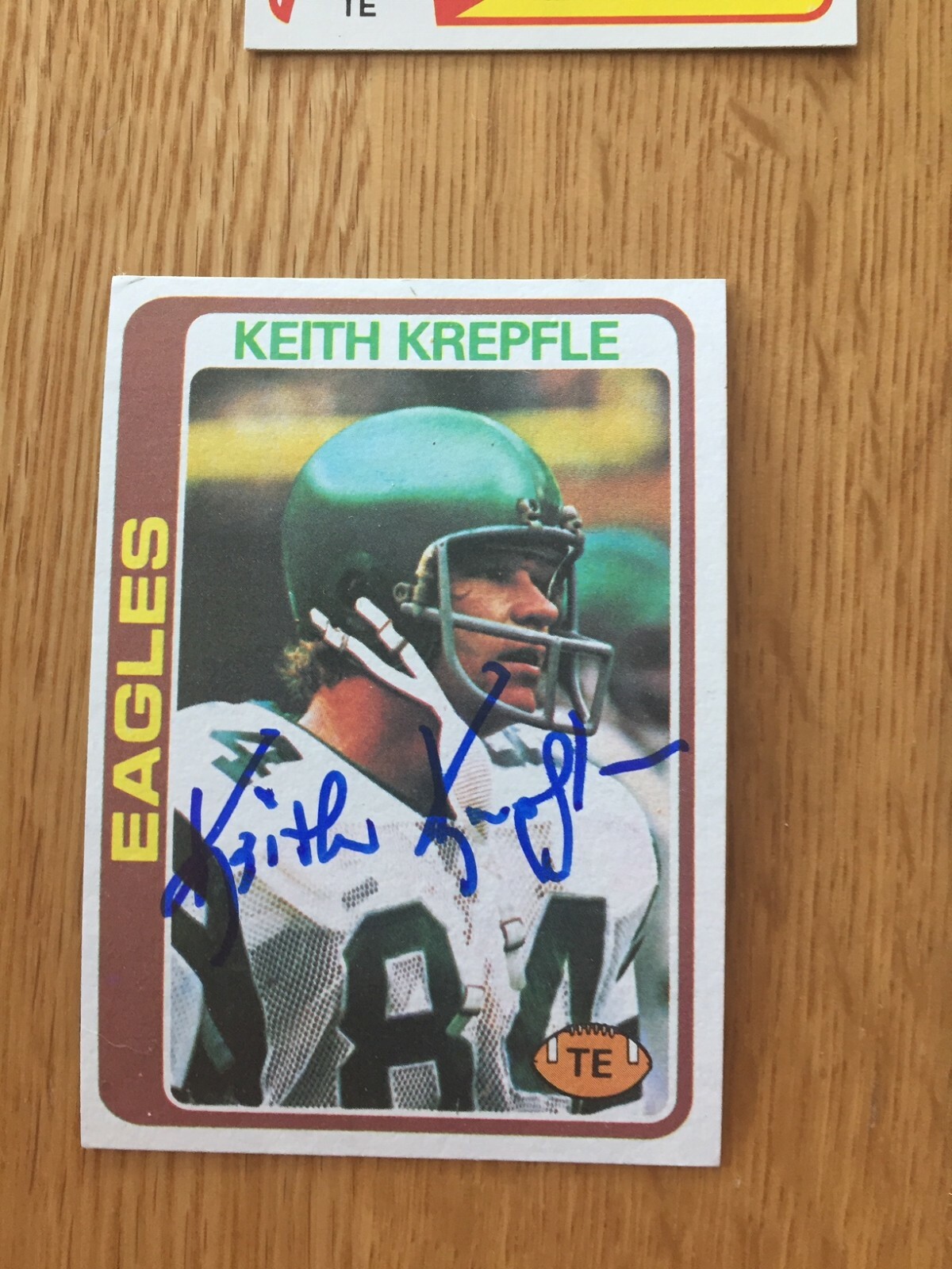 Eagles Keith Krepfle signed 1978 Topps card | eBay