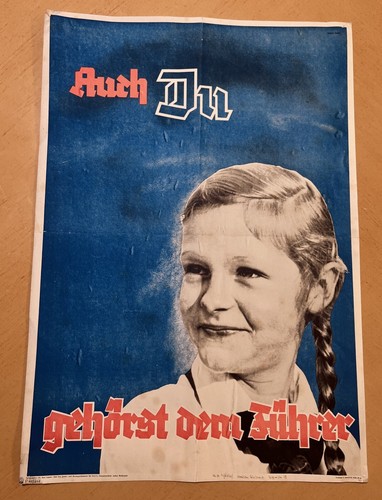 Third Reich German Vintage Poster WW2 WWII Young People’s Org Girls ...