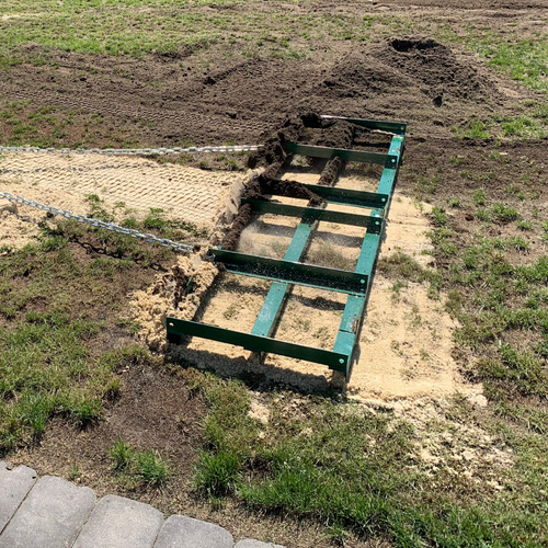 LANDZIE Drag Harrow Driveway Grader for ATV, UTV - 8 Ft Tractor Tow ...