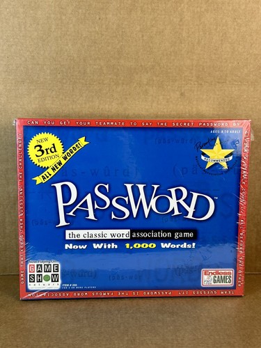 Password 3rd Edition - The Classic Word Association Game! 2002 - SEALED 632468002502 | eBay