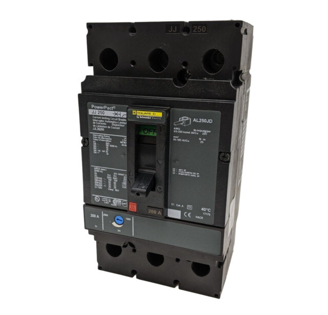 Square D JJ Series 3 Pole 200 A Molded Case Circuit Breaker (JJL36200 ...