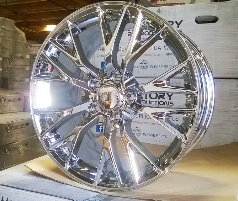 18” 19” Chrome FR22 Wheels for C6 Chevrolet Corvette ZO6 Grand Sport ...