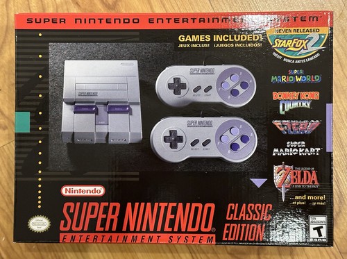 NINTENDO - SUPER NINTENDO CLASSIC EDITION - MINI GAME CONSOLE - USA ...