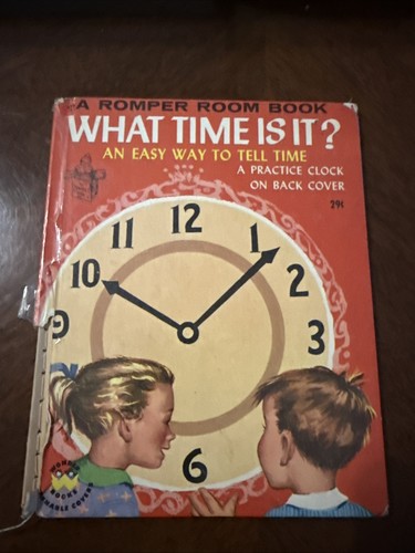 VINTAGE 1954 WHAT TIME IS IT?” A ROMPER ROOM Book An Easy Way To Tell ...