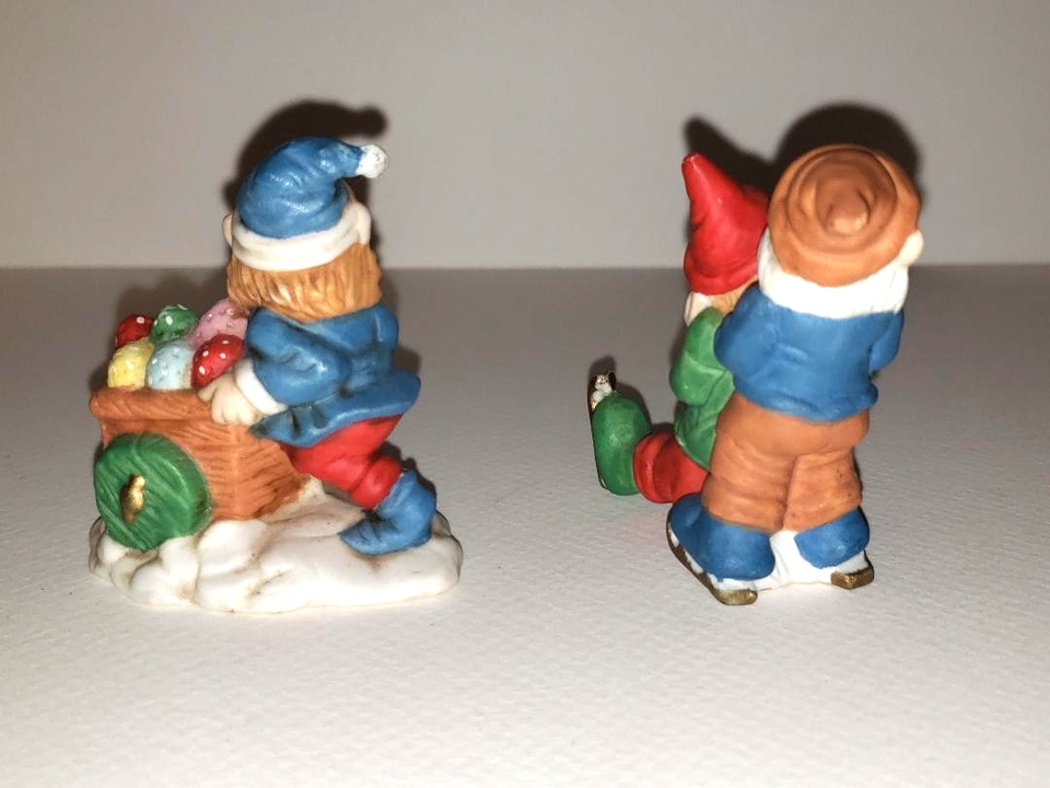1993 Mercuries Christmas Gnomes Santa Clause Elves Easter Egg Cart ...