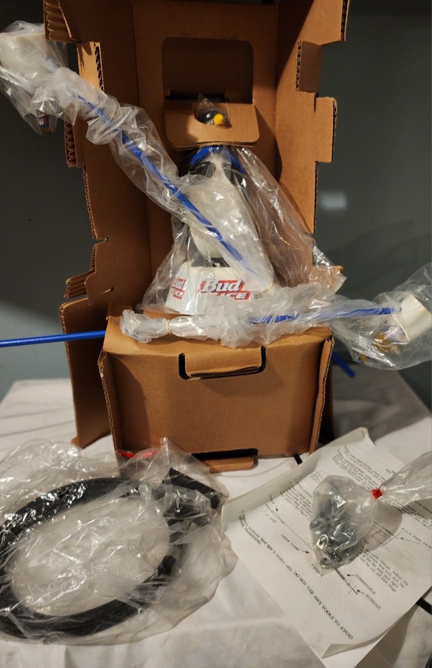 NIB Budweiser Bud Ice Penguin On A Rope Igloo Bar Sign - Anheuser Busch ...