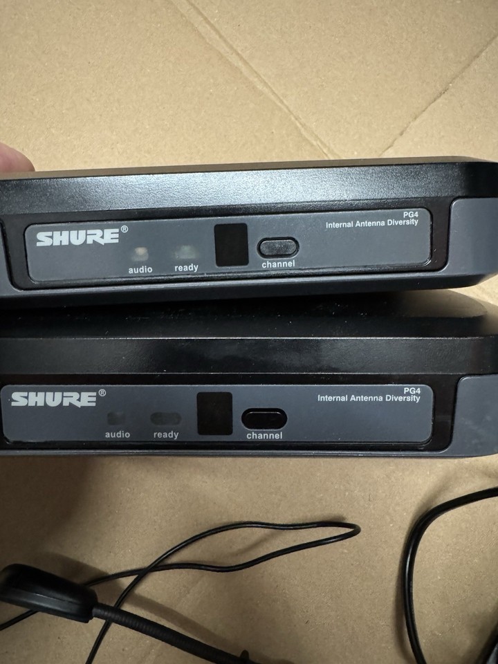 Shure Wireless System PG4-S Receiver and PG1 Transmitter | eBay