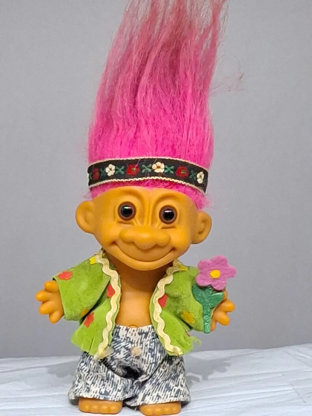 Matched Pair Russ Hippie Troll & Flower Child Troll 5' Pre-Owned ...