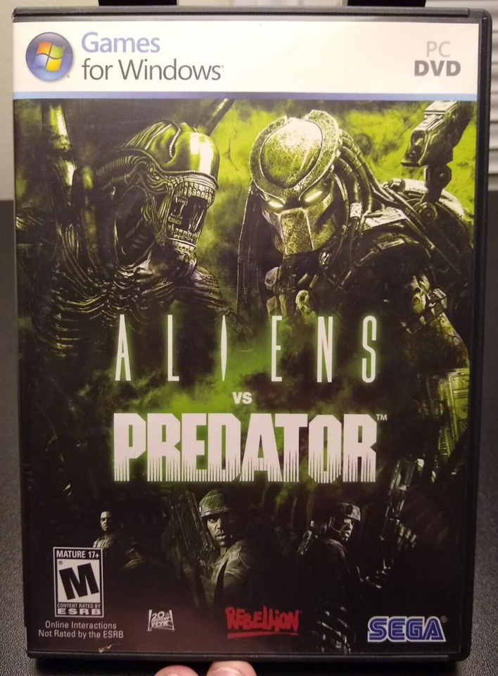 ALIENS VS PREDATOR (Windows XP Vista 7 PC) 2010 Key Rebellion Sega ...
