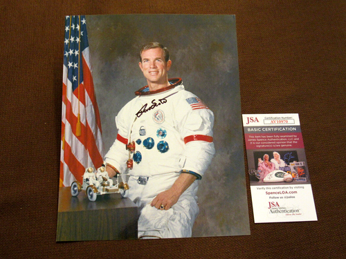 DAVE SCOTT APOLLO 15 NASA ASTRONAUT SIGNED AUTO VINTAGE AGFA PHOTO JSA ...