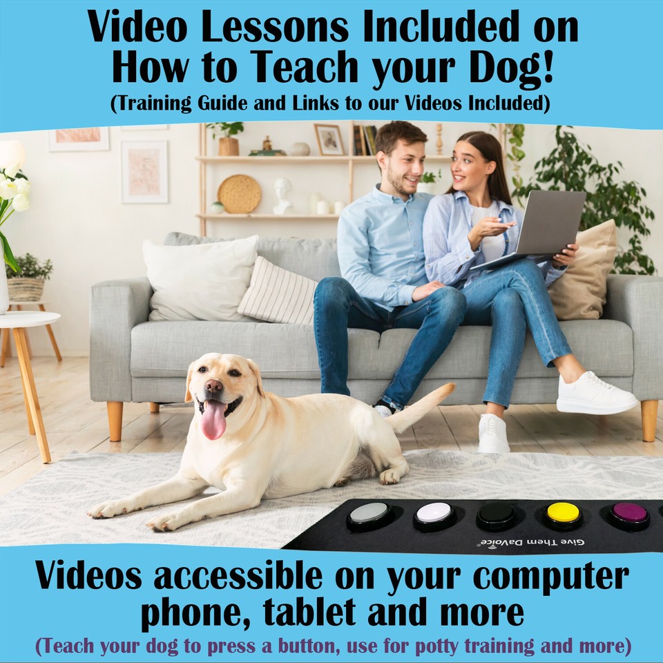 Dog Buttons for Communication Board, Sound Buttons, Recordable Buttons ...